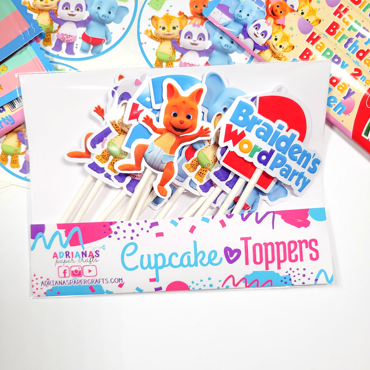 Cupcake Toppers – Adriana's Paper Crafts