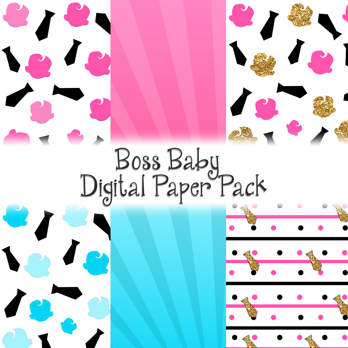 Boss Baby - Digital Paper Pack – Adriana's Paper Crafts