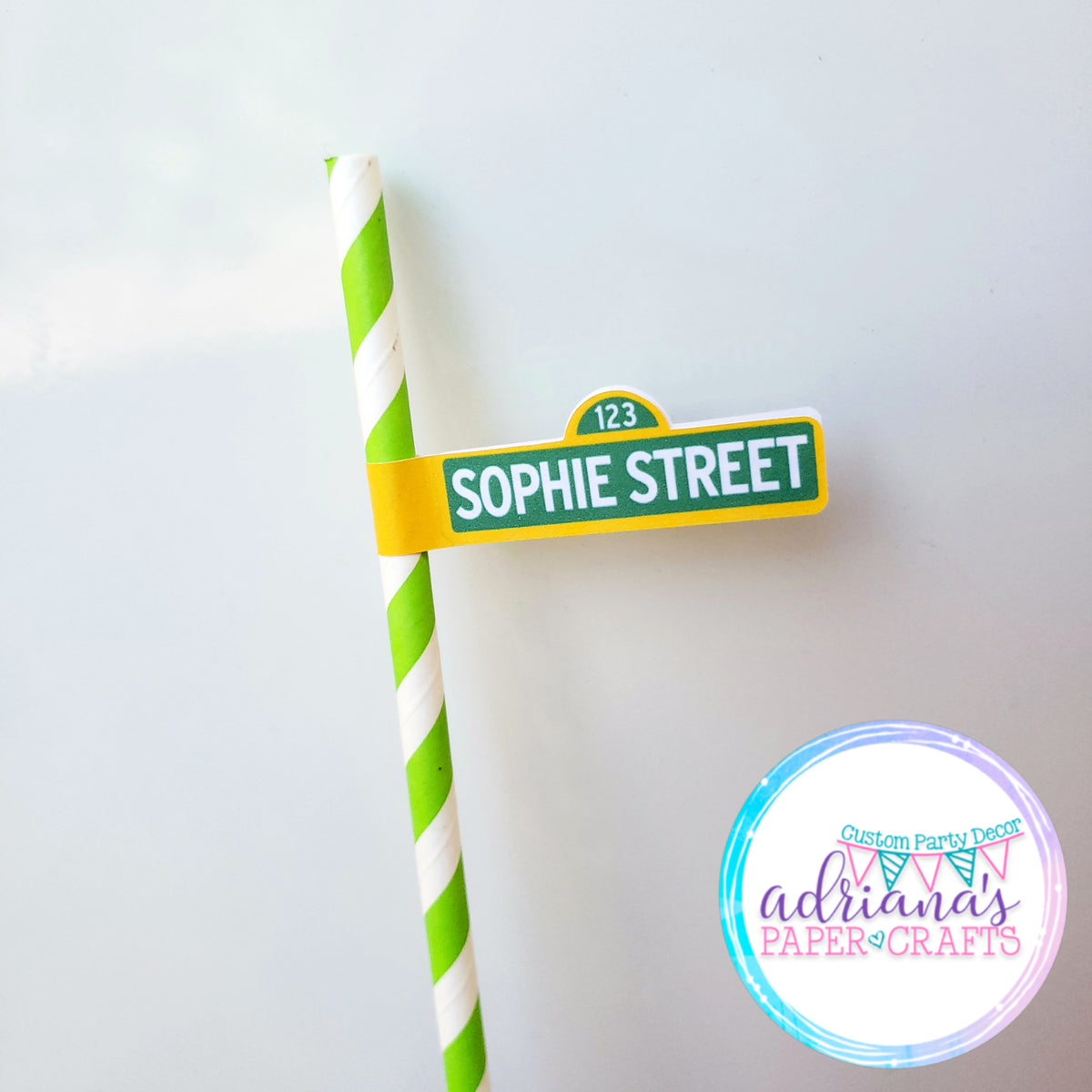 Sesame Street Straw Stickers – Adriana's Paper Crafts