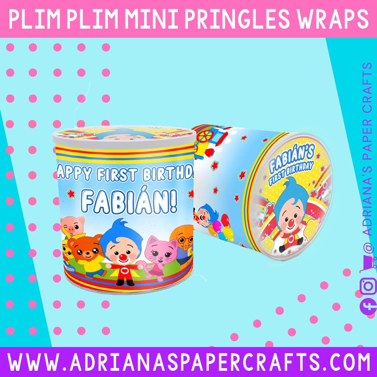 Printable Mini Pringles Wrappers Design – Adriana's Paper Crafts
