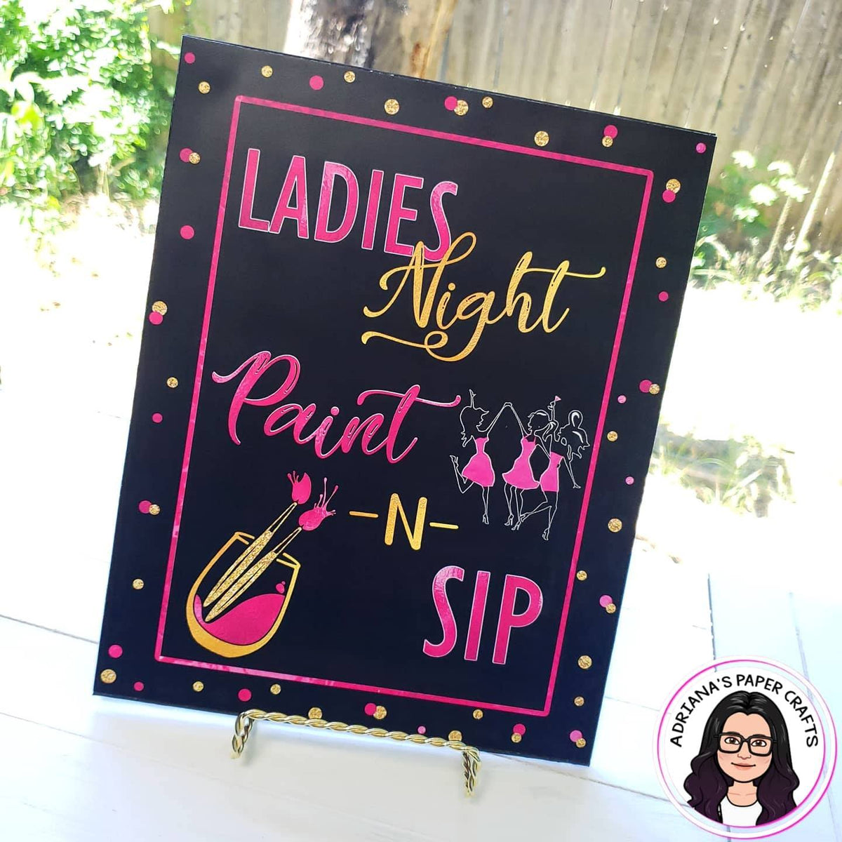 Table Sign Prop – Adriana's Paper Crafts