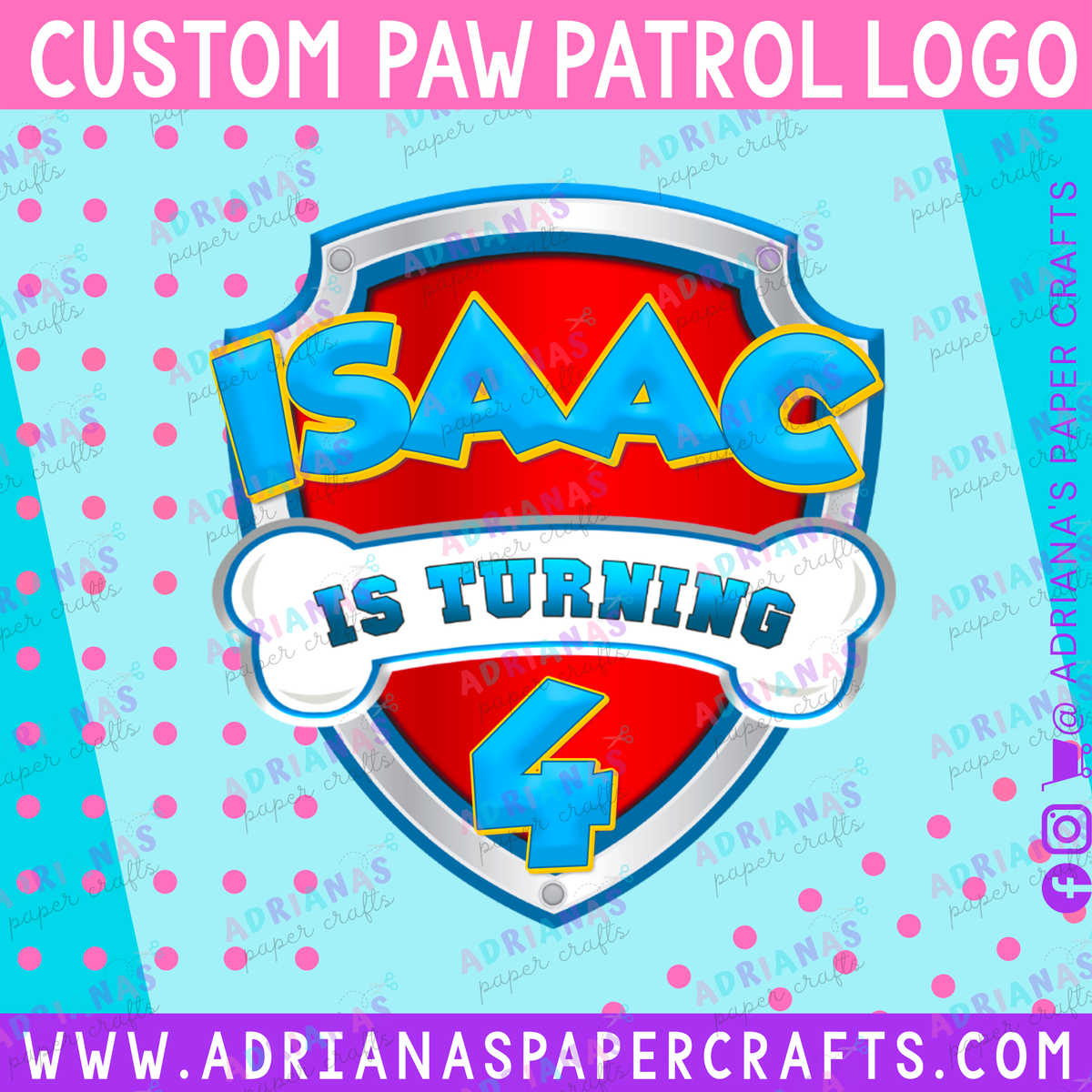 Custom Paw Patrol Logo – Adriana's Paper Crafts