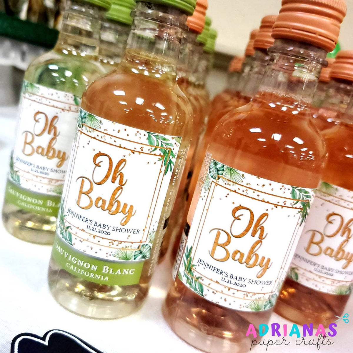 Printable Mini Wine Labels Design – Adriana's Paper Crafts